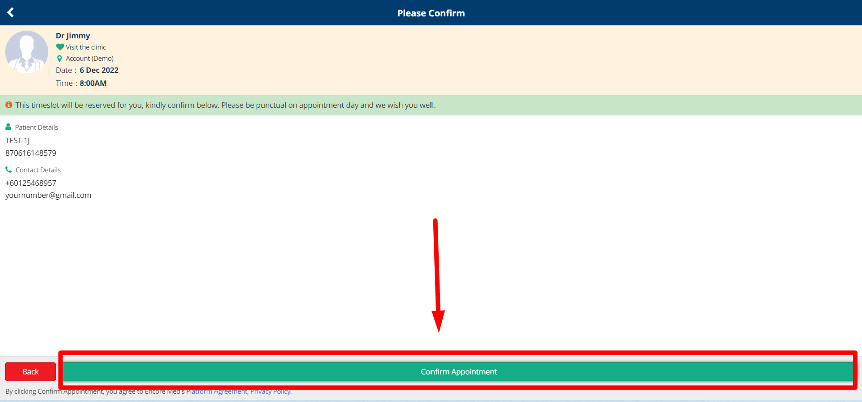How to book an appointment?
