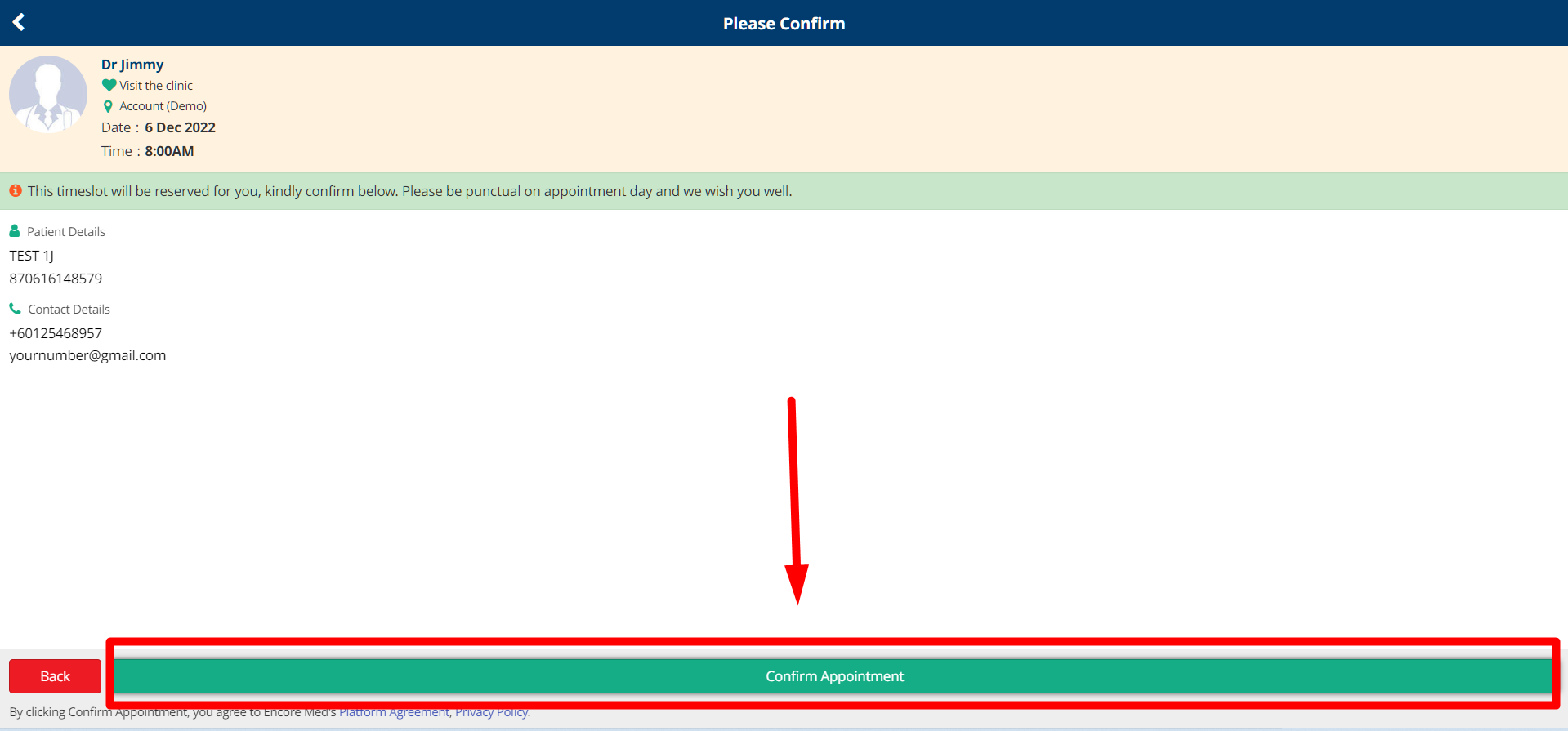 How to book an appointment?
